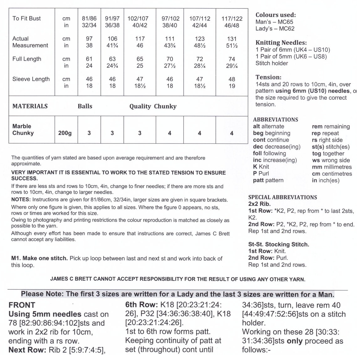 Chunky Sweater Knitting Pattern Turtle Neck & Round Neck - Etsy