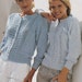 Ladies Cardigan Knitting Pattern DK 8 Ply Yarn Cable & Eyelet Design ...