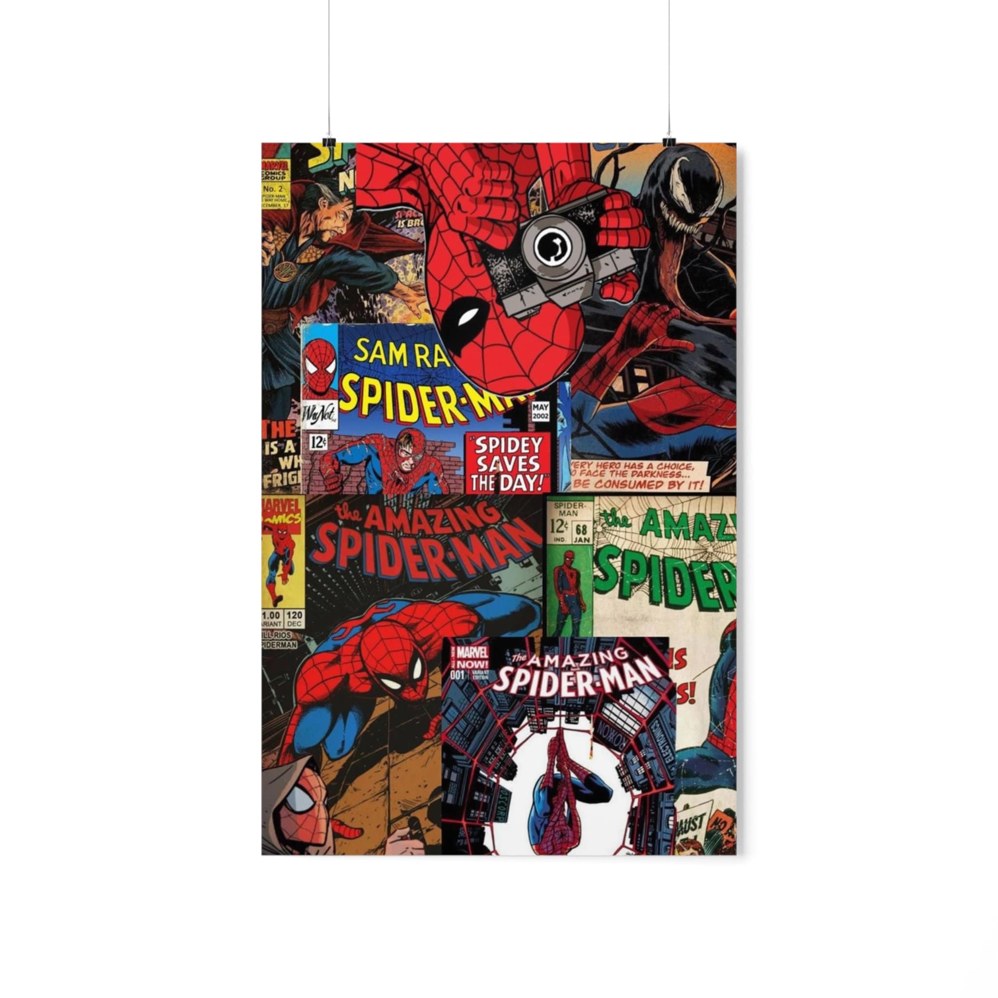 Spider-man Comic Panels Premium Poster - Etsy