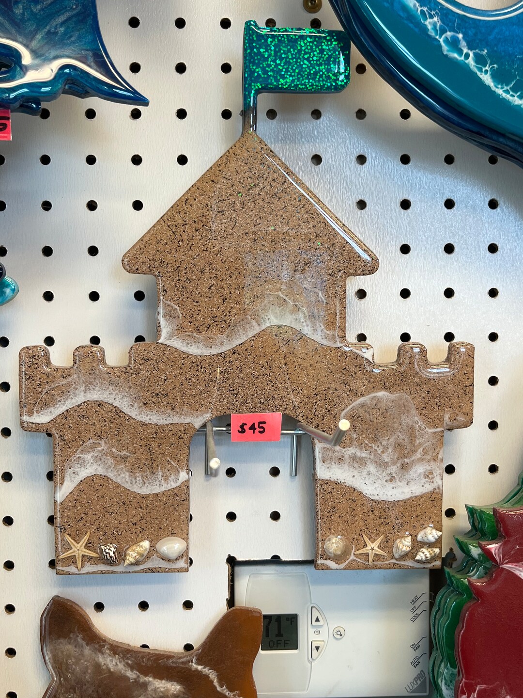 Epoxy Sand Castle Wall Piece With Shells - Etsy