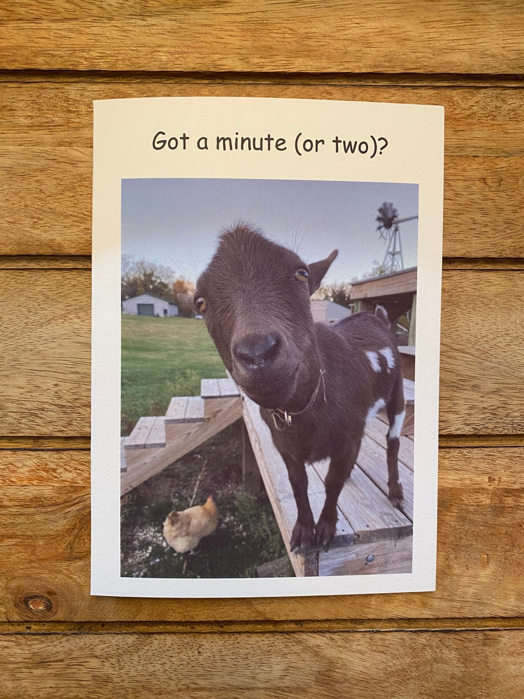 Blank Note Card got a Minute or Two - Etsy