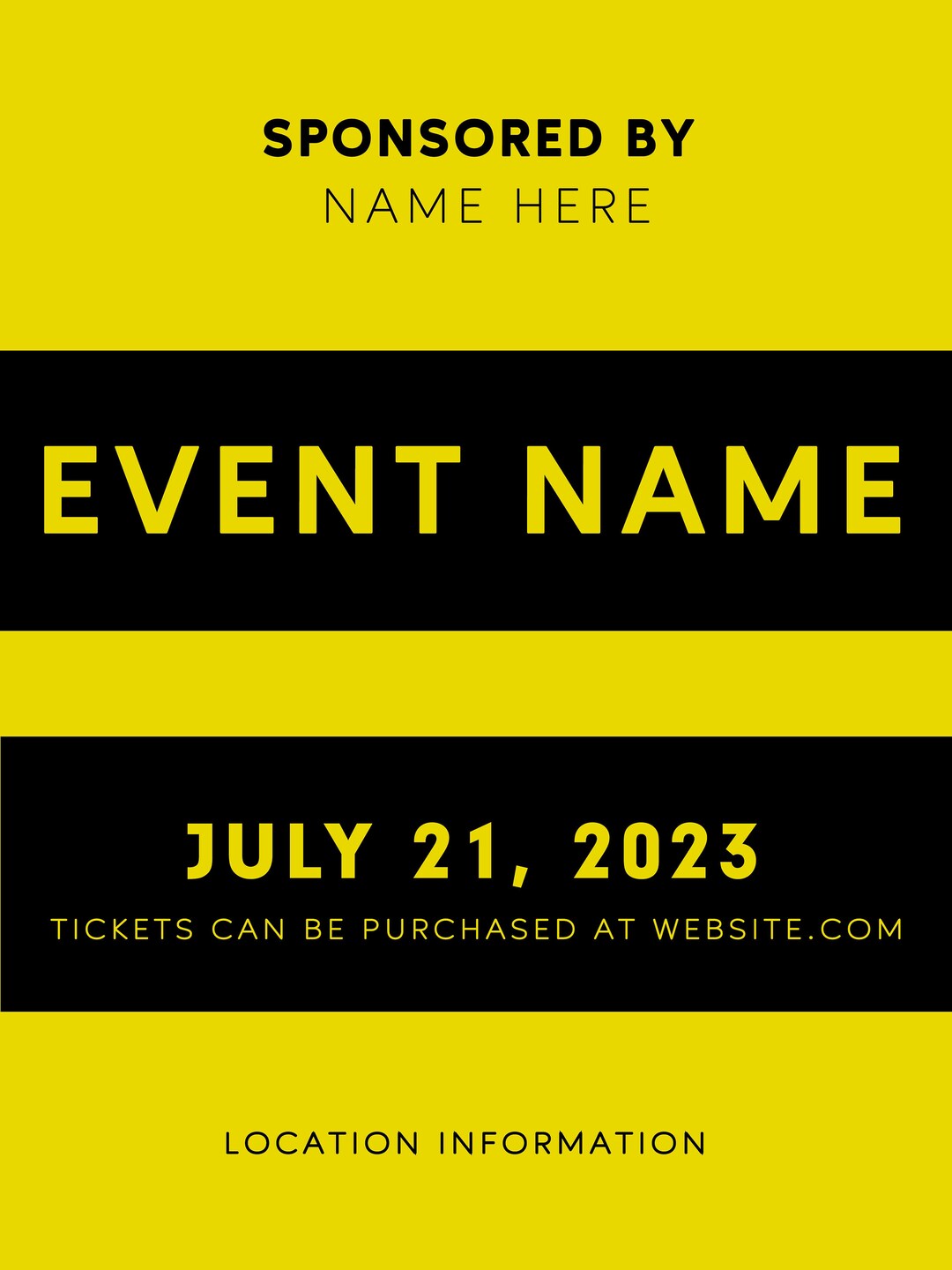 Poster Template 4 - Etsy