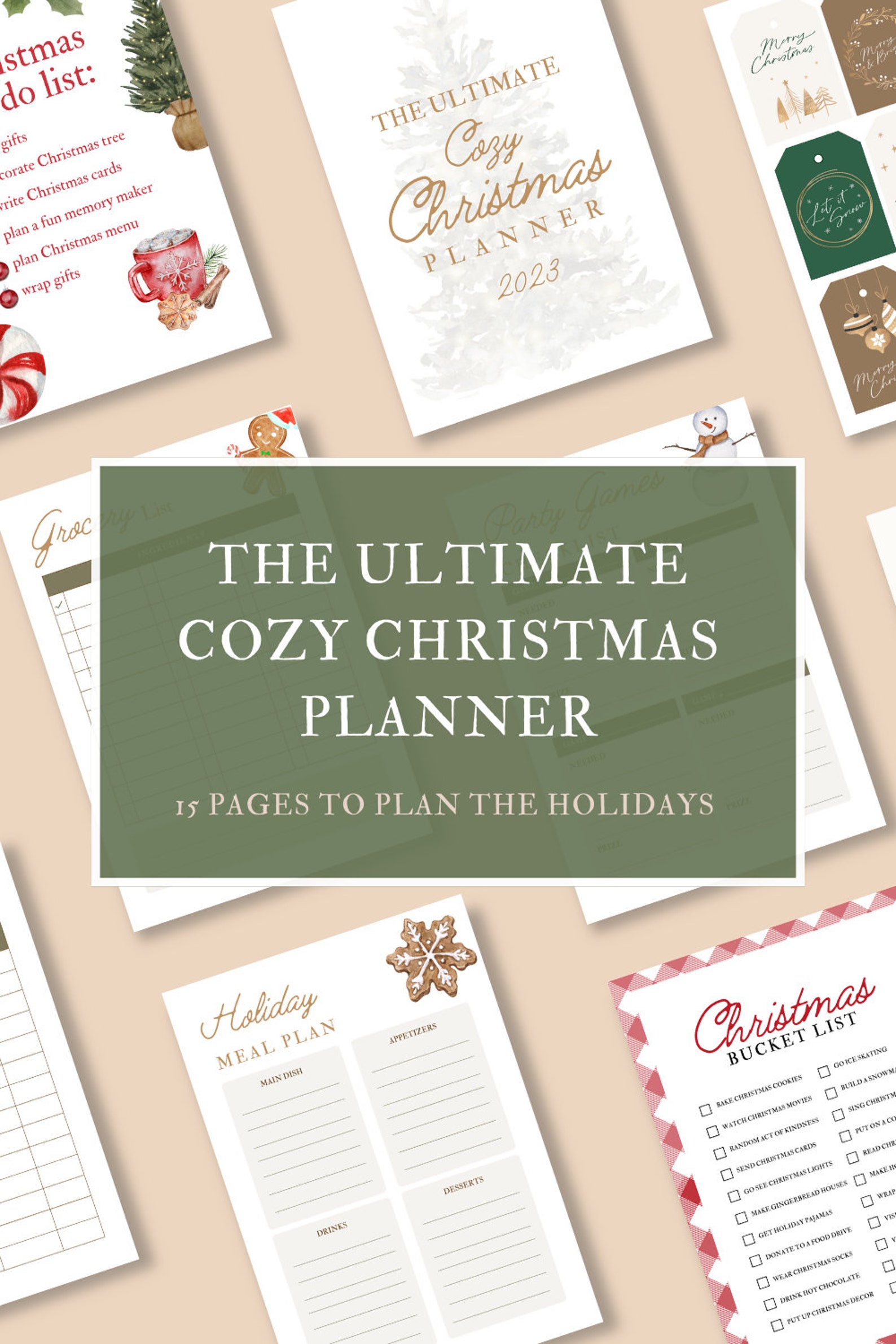 The Ultimate Cozy Christmas Planner - Etsy
