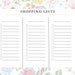 Shopping Lists for 3 Stores, Multiple Store Shopping Lists, Grocery ...