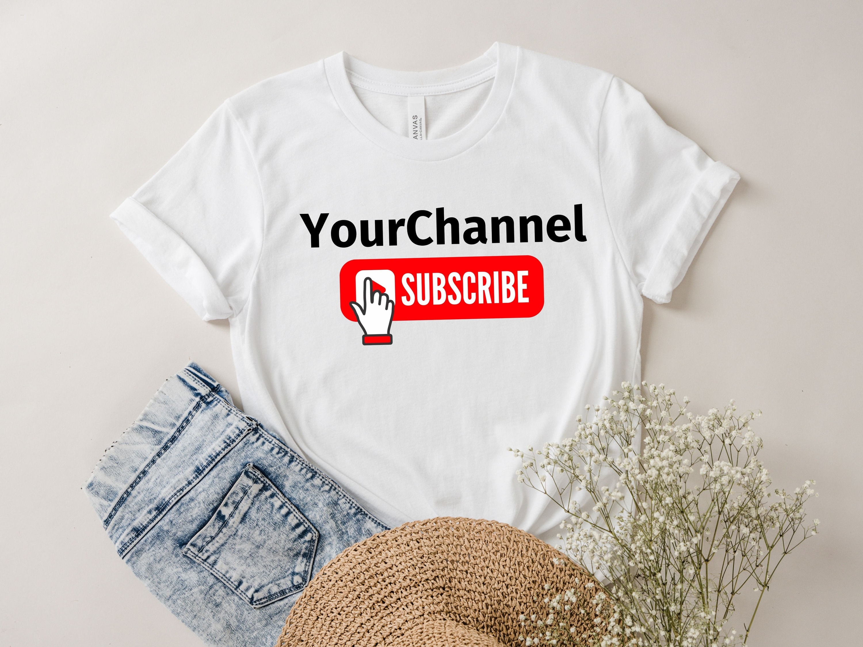 Custom Youtuber Shirt, Yourchannel Shirt, Personalized Channel Shirt ...