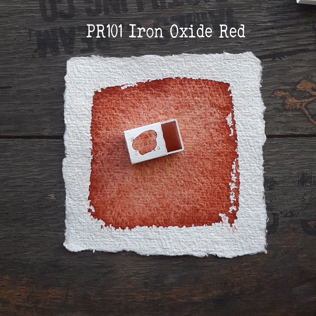 Iron Oxide Red PR101 Handmade Watercolour Paint of Artist Quality in ...