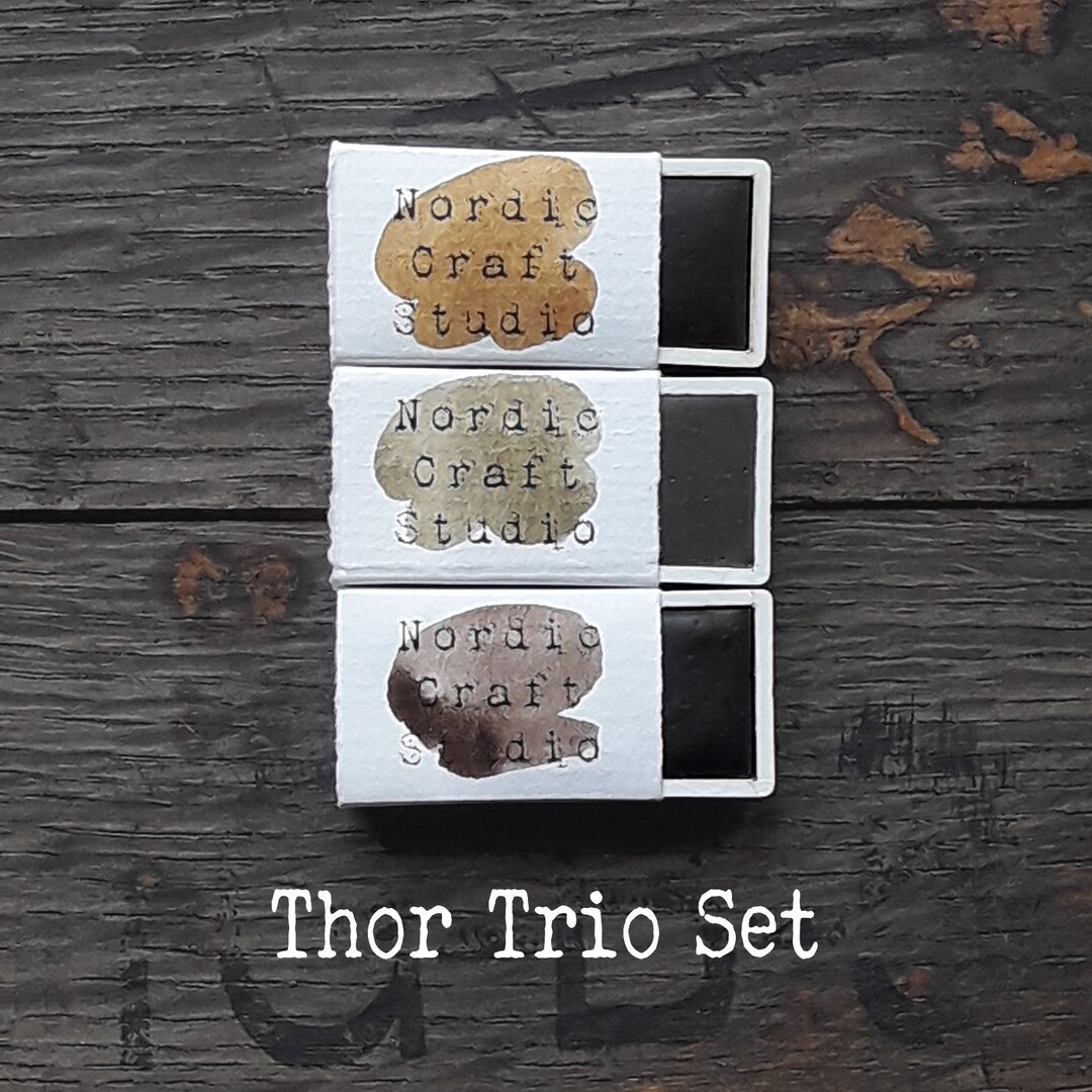 Thor Trio Set Handmade Watercolour Paint of Artist Quality in Full Pans ...