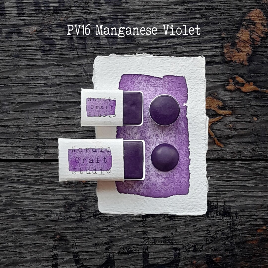 PV16 Manganese Violet - Handmade Watercolour Paint of Professional ...