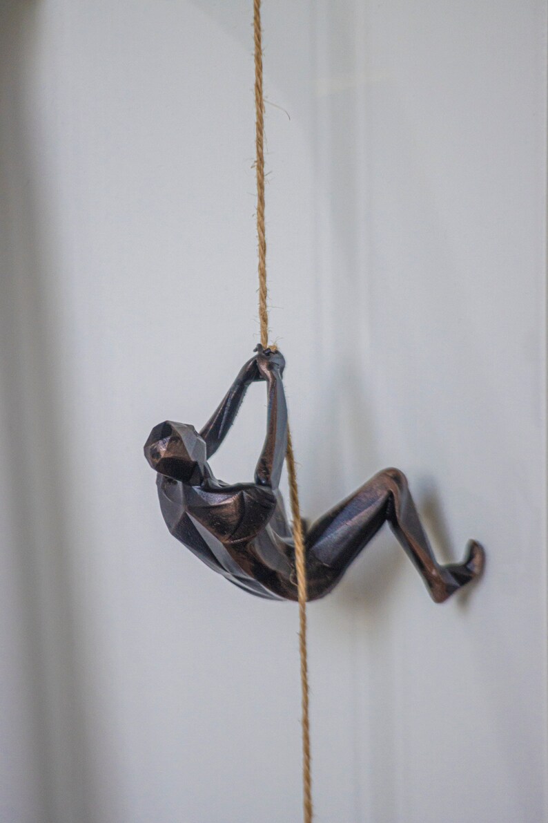 Climbing Figures Wall Art Bronze, Copper, Gold, Gun Metal Effect ...