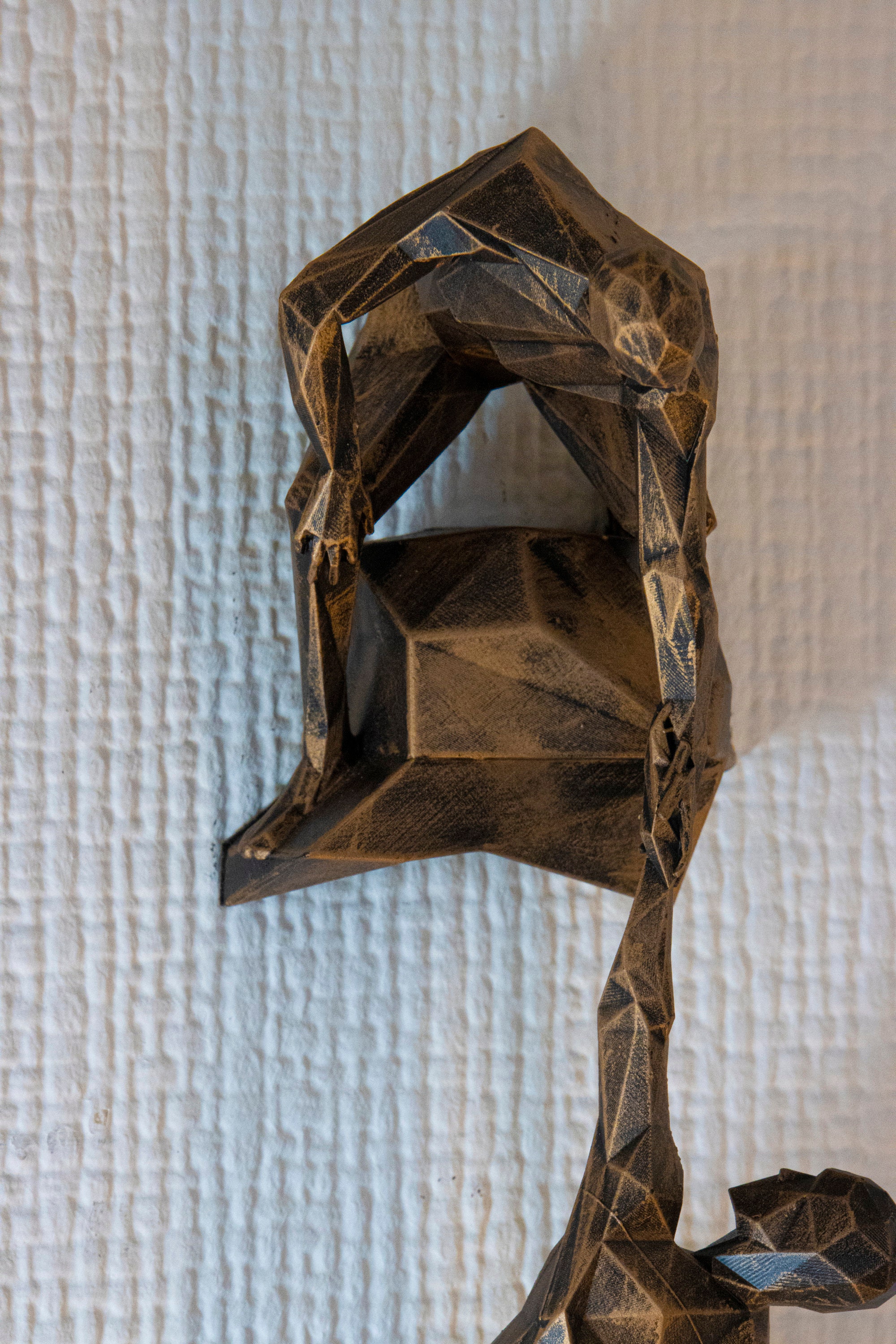 Climbing Duo Hanging on Rock Figures 2 Figures Wall Hanging Statues ...