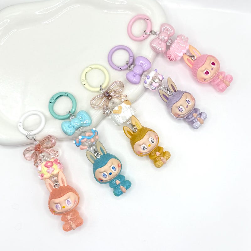 Labubu Popmart Keychains - Etsy