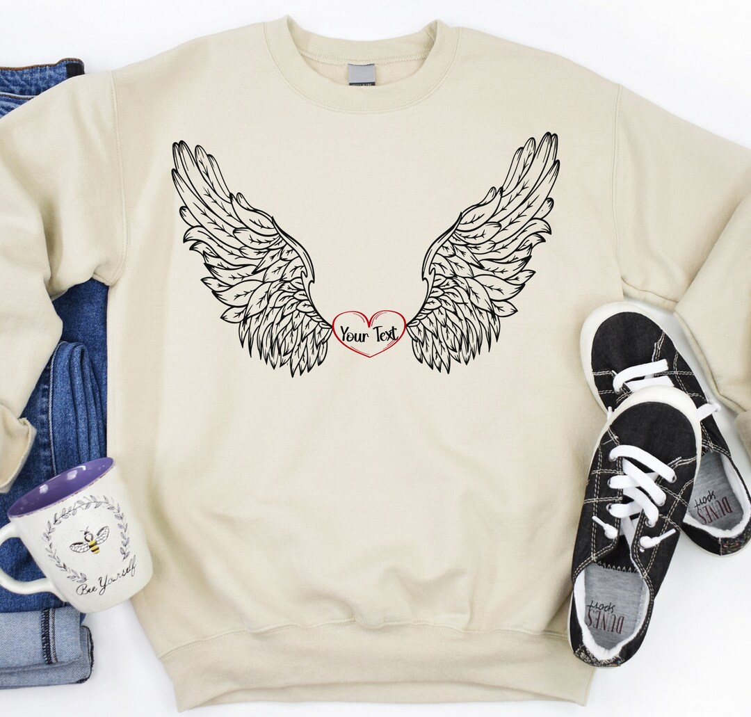 Custom Angel Wings Shirt Women Graphic Tee Angel T-shirt - Etsy
