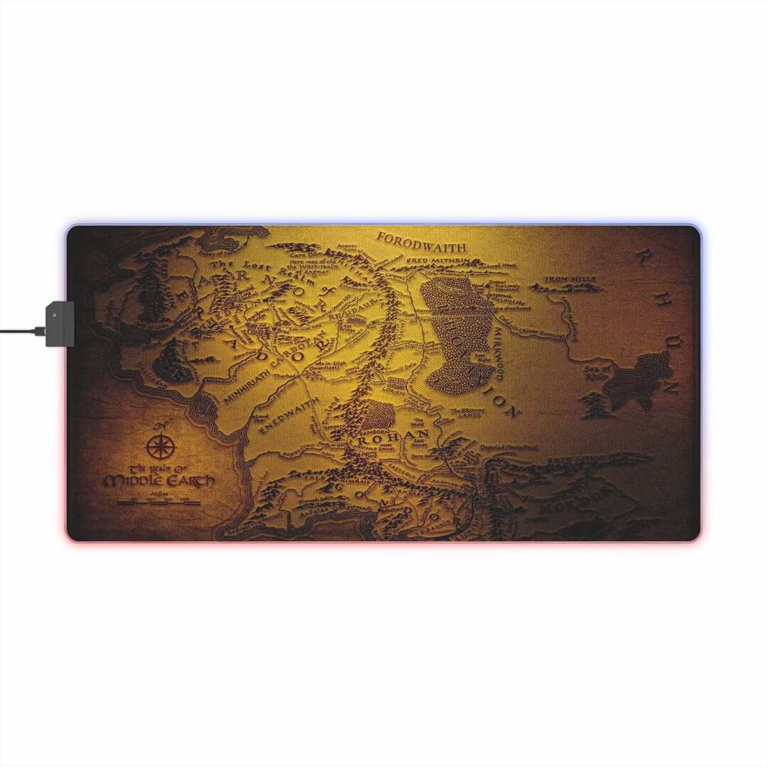 Middle Earth LOTR LED Gaming Mouse Pad - Etsy Canada