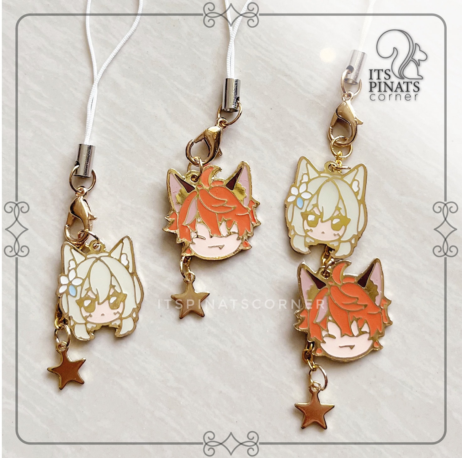 Chilumi Fox Kitty Enamel Strap - Etsy