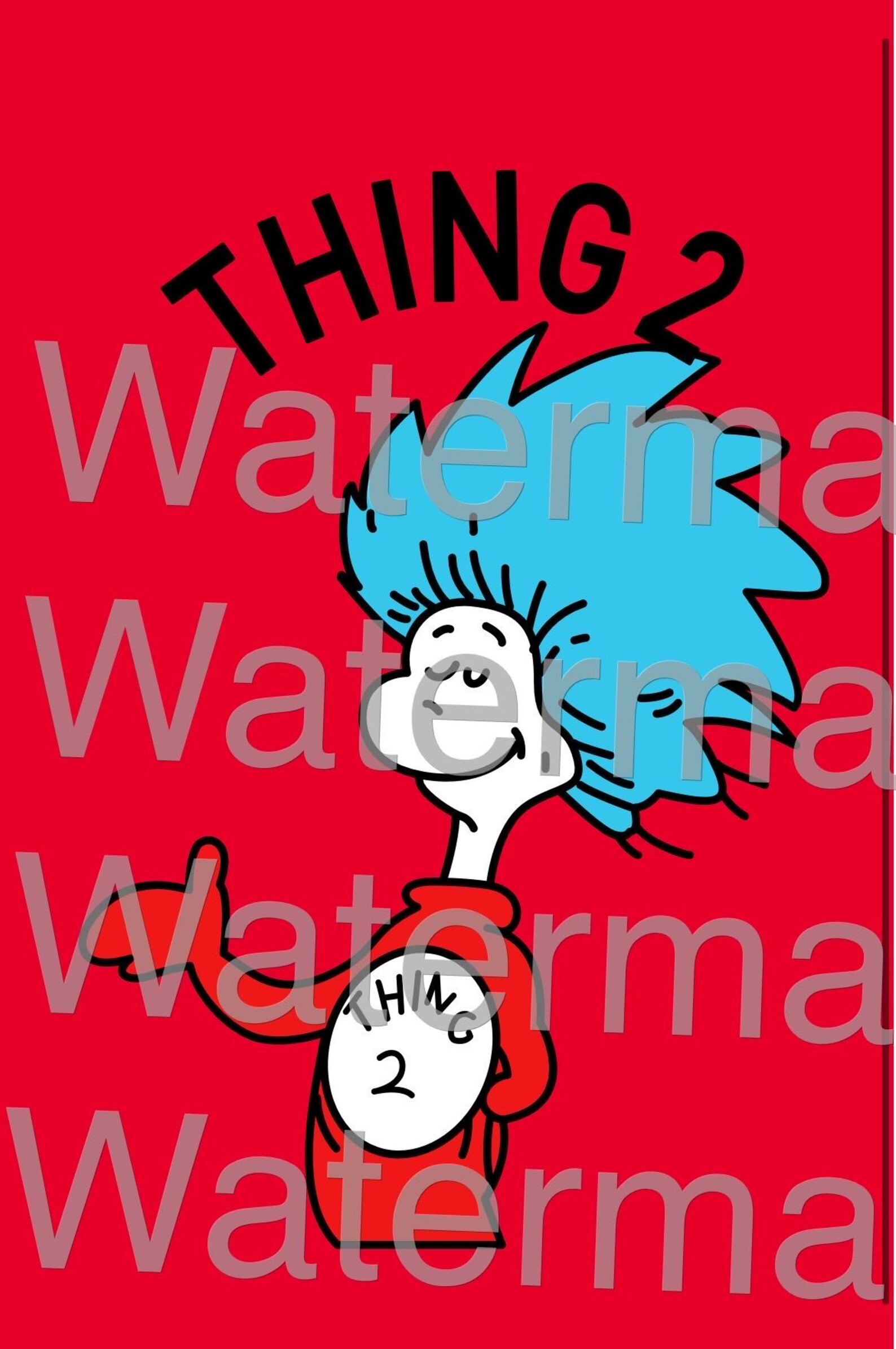 Thing 1 & Thing 2 PNG - Etsy