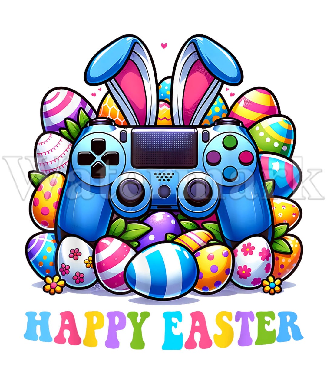 Happy Easter Playstation Controller PNG File - Etsy
