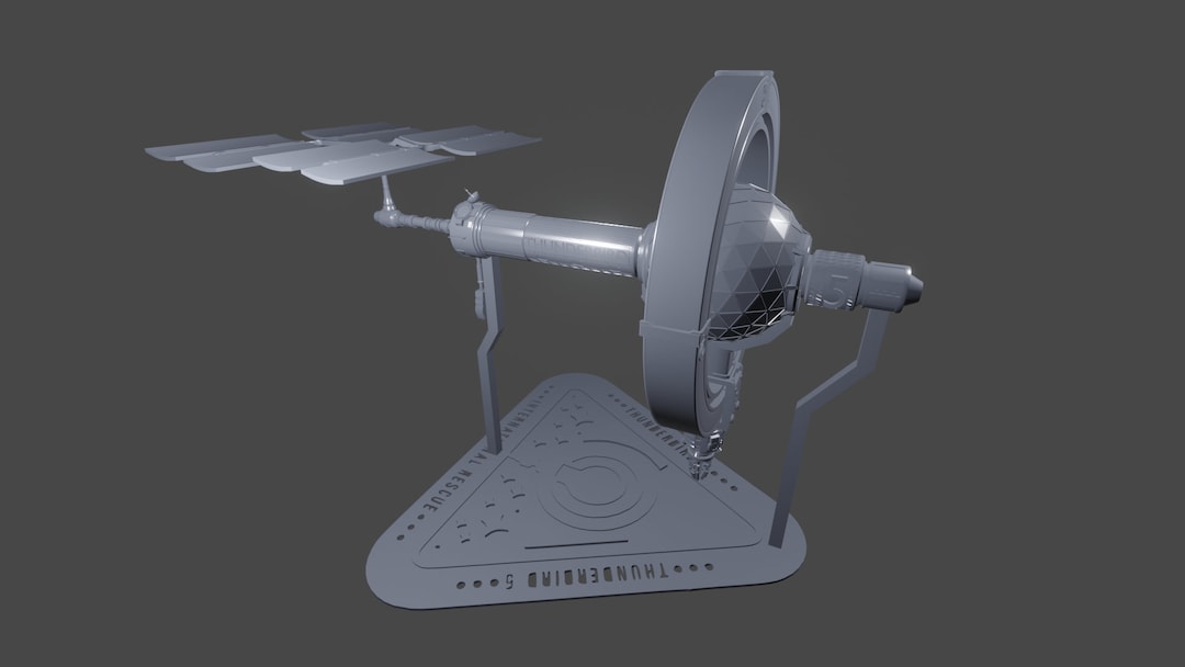 Thunderbird 5 Ship - STL File, 3D Digital Printing STL File for 3D ...