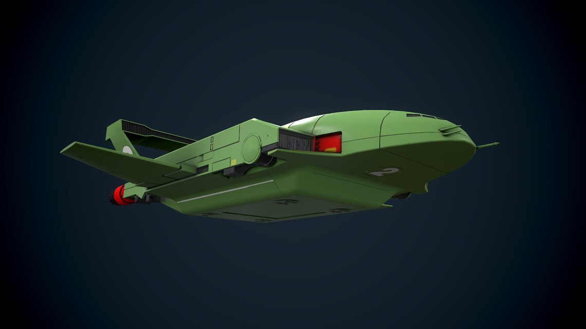 Thunderbird 2 Ship - STL File, 3D Digital Printing STL File for 3D ...
