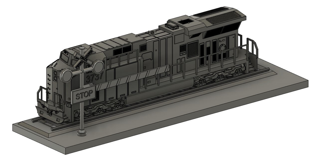 Locomotive, Ready to Print, STL File, 3D Printing, High Quality 3D ...