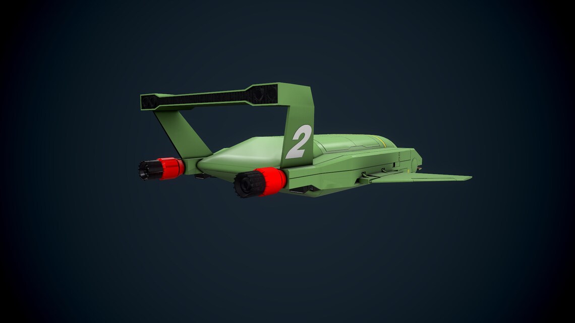 Thunderbird 2 Ship - STL File, 3D Digital Printing STL File for 3D ...