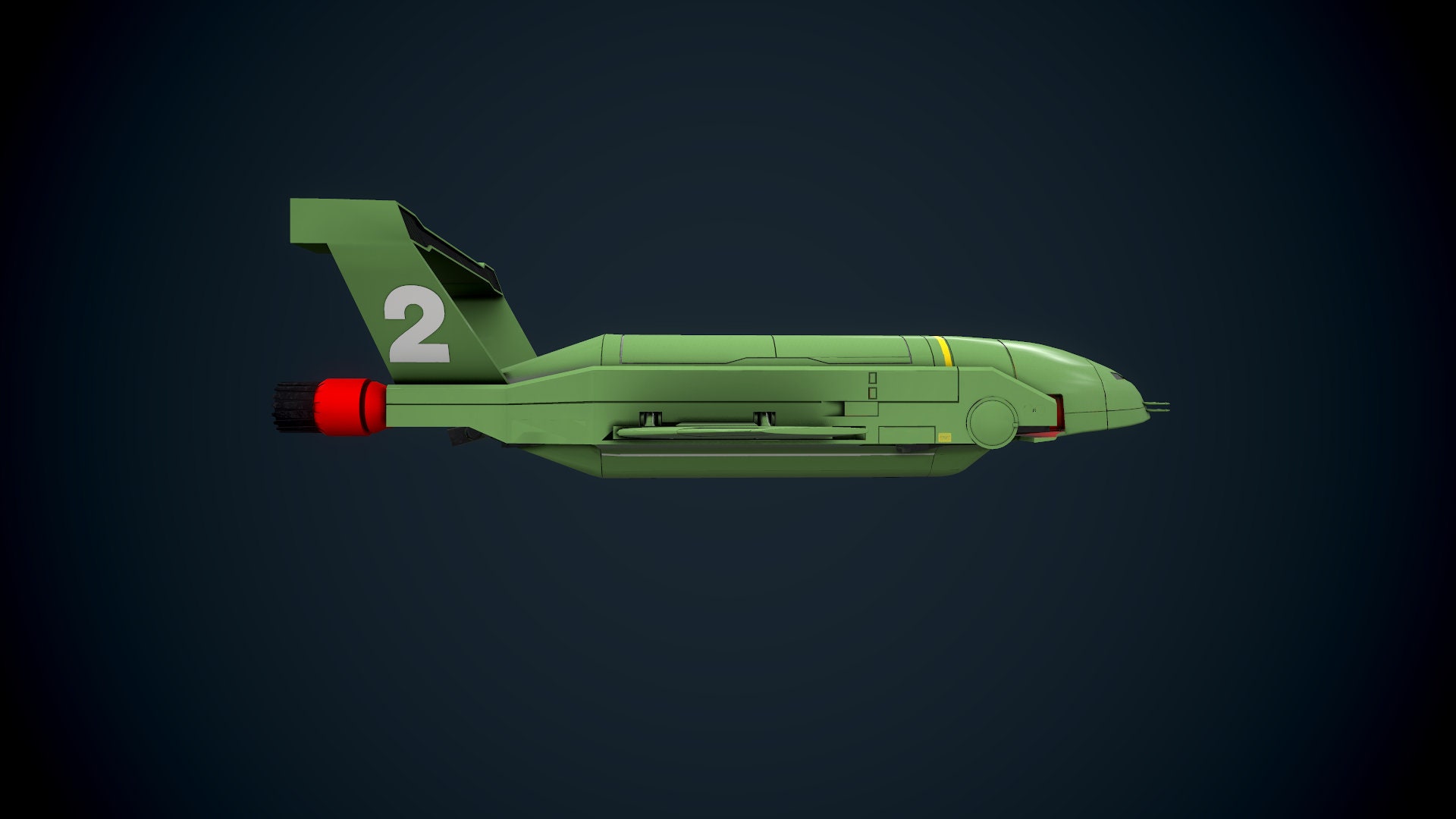 Thunderbird 2 Ship - STL File, 3D Digital Printing STL File for 3D ...