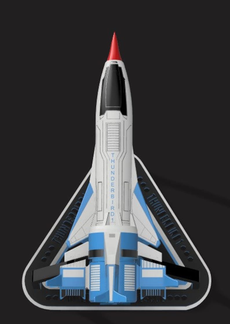Thunderbird Ship 1 - STL File, 3D Digital Printing STL File for 3D ...