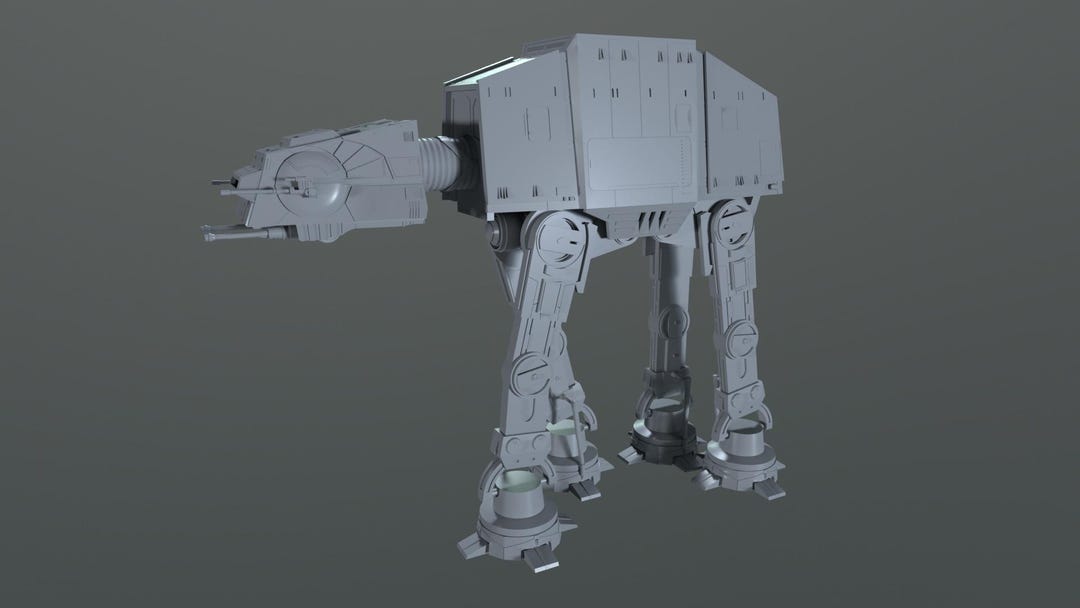 AT-AT 3D Print Model – Ultra Detailed - Etsy