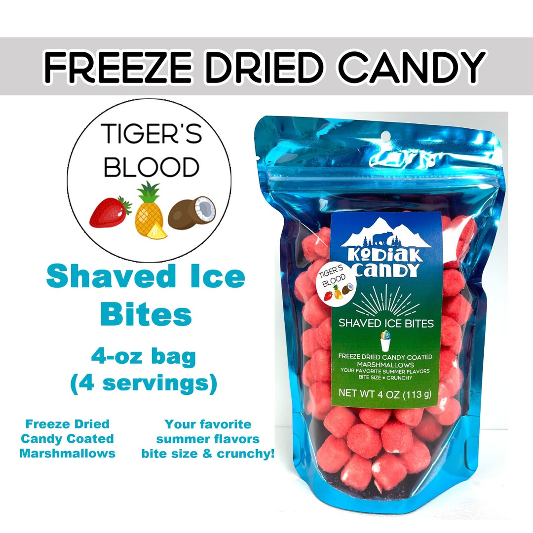 Freeze Dried Shaved Ice TIGER'S BLOOD *shaved Ice Bites* Treats Summer ...