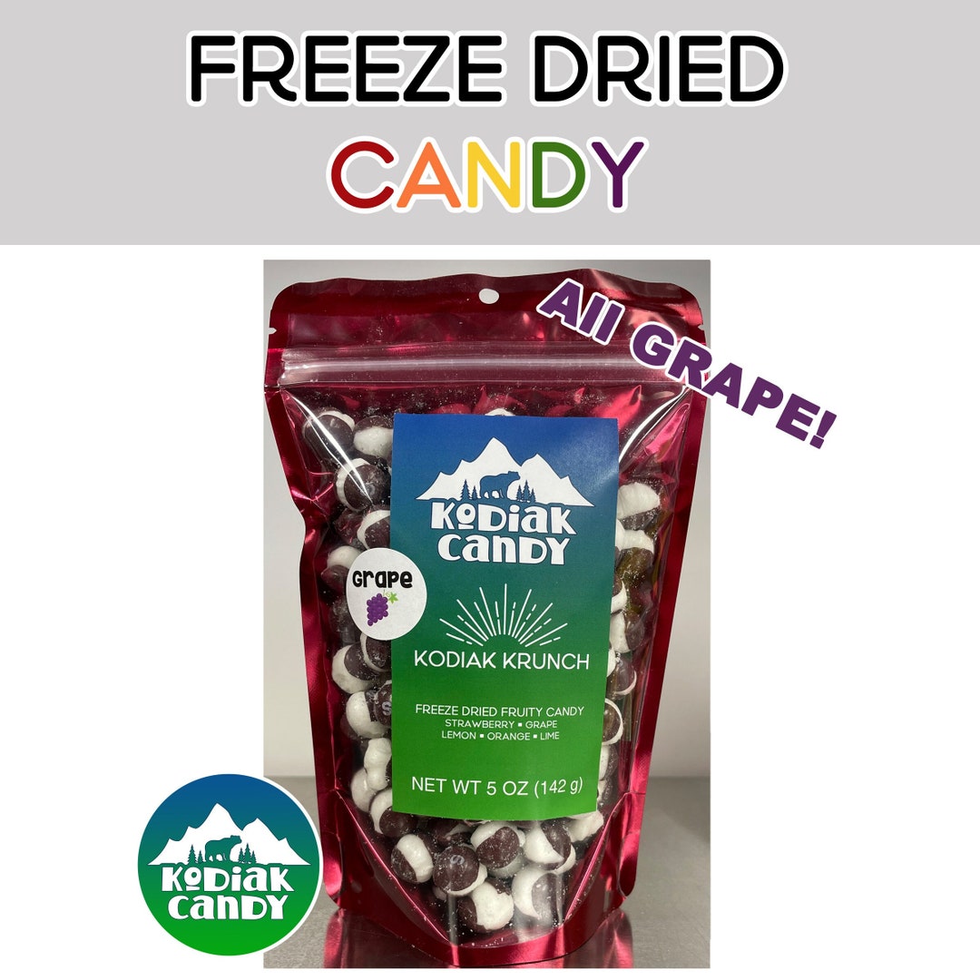 Kodiak Krunch *GRAPE* Individual Flavor Freeze Dried Fruity Candy ...