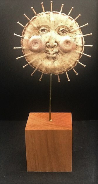Sun Face on Pedestal - Etsy