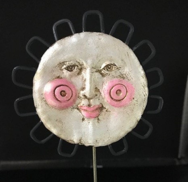 Sun Face on Pedestal - Etsy