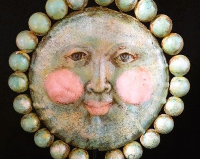 Sun Face on Pedestal - Etsy