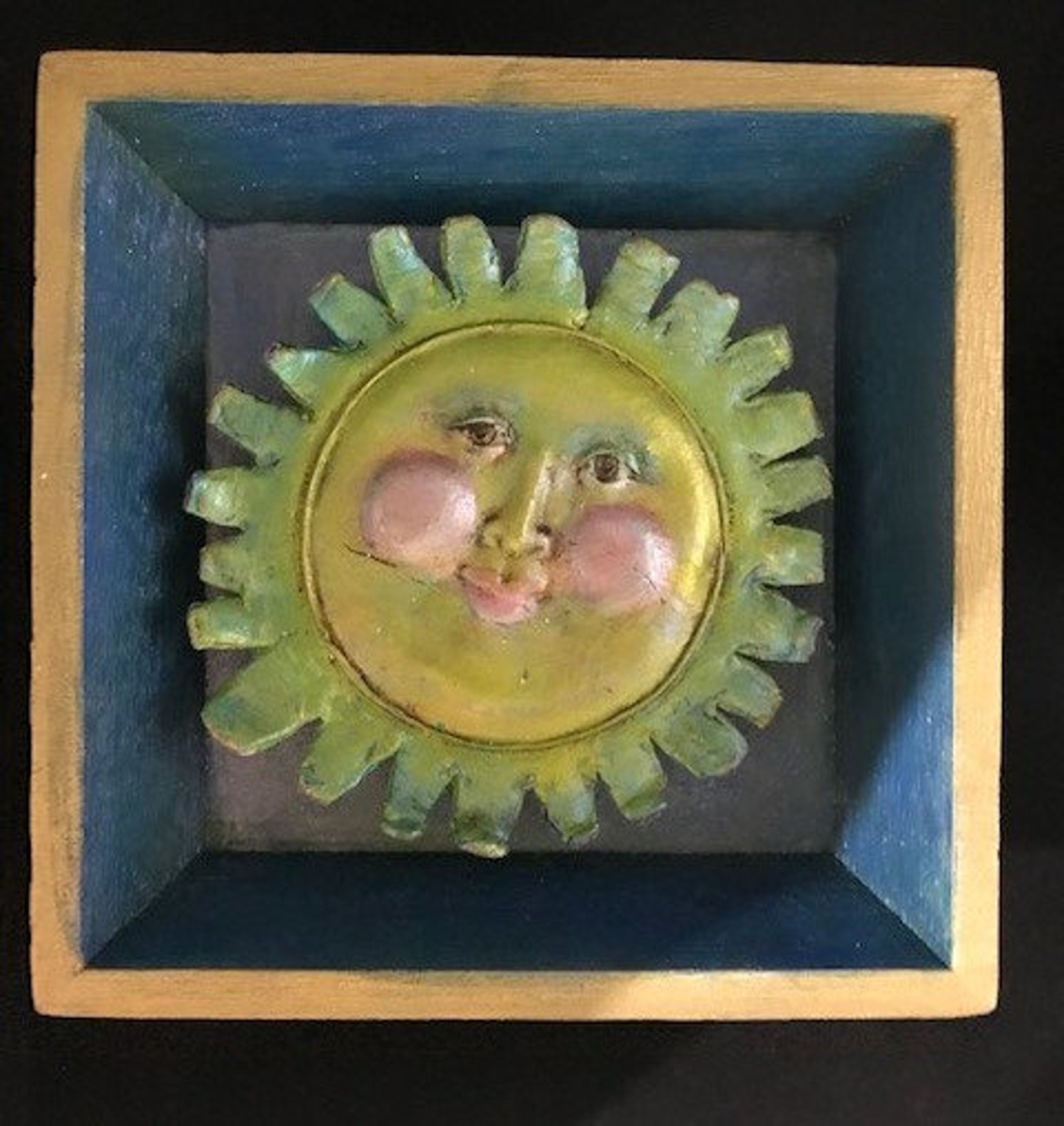 Sun Whimsical Unique One-of-a-kind With Sparkly - Etsy