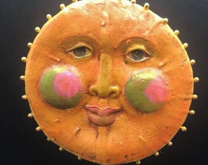 Sun Face on Pedestal - Etsy