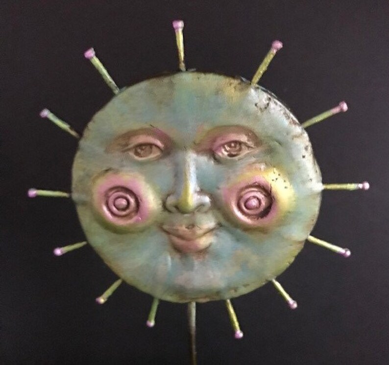 Sun Face on Pedestal - Etsy