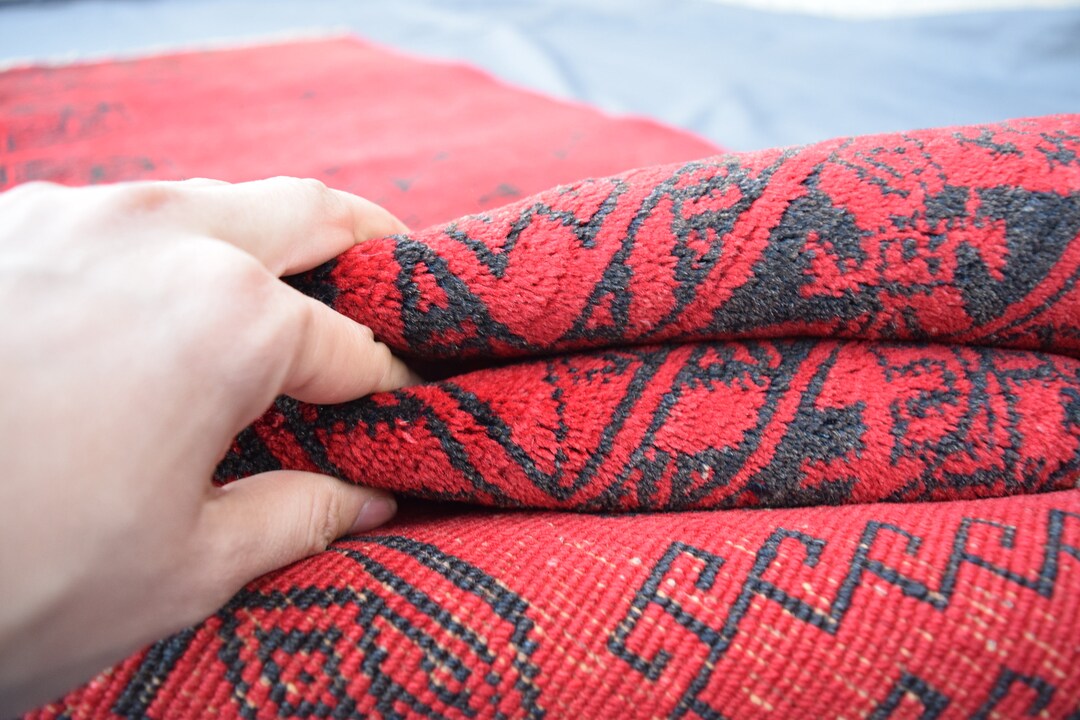 1960's Antique Elephant Foot Rug Vintage Oriental Boho Rug Unique Home ...