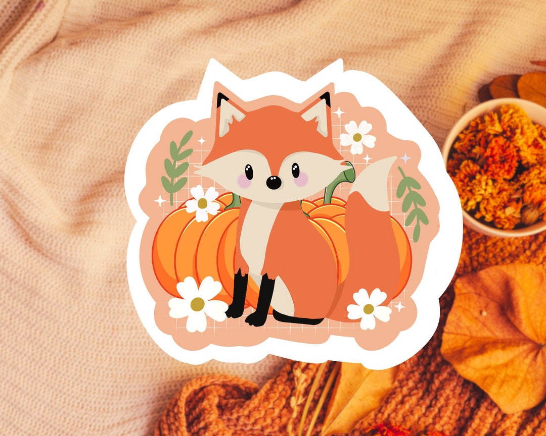 Cute Fox Sticker Fox Sticker Cottagecore Critters Cottagecore Sticker ...