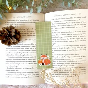 Cute Fox Bookmark | Woodland Fox Bookmark | Woodland Bookmark | Autumn ...