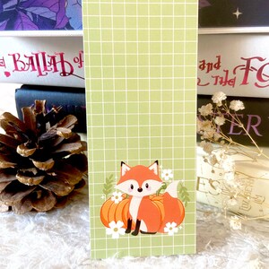 Cute Fox Bookmark | Woodland Fox Bookmark | Woodland Bookmark | Autumn ...