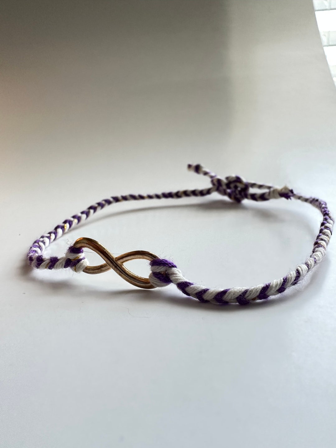 Infinity Symbol Braided Ankle Bracelet - Etsy