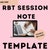 RBT Session Notes Template| RBT Session Note | Aba Session Notes | RBT ...