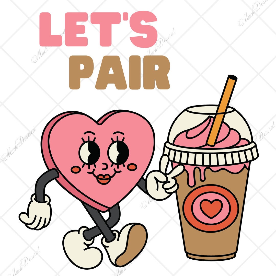 Let's Pair "heart and Coffee" SVG, Funny ABA Humor Svg, Behavior ...