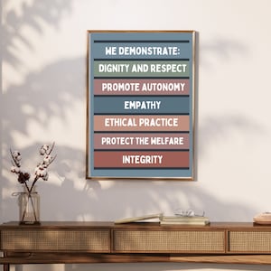 10 ABA Boho Printable Wall Art Bundle, BCBA Office Decor Posters, ABA ...