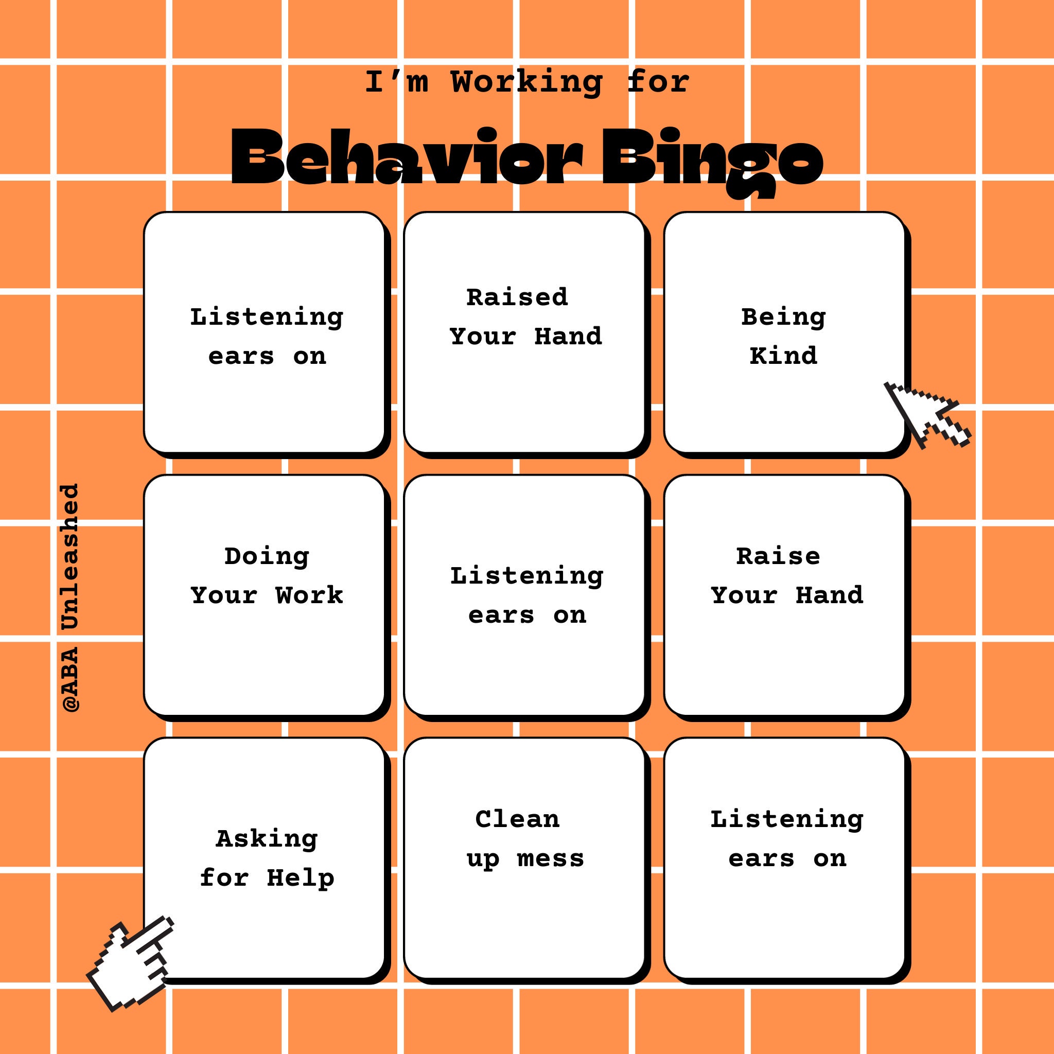 Bingo Rewarding Behavior, Kids Behavior Chart, Fun Behavioral Chart for ...