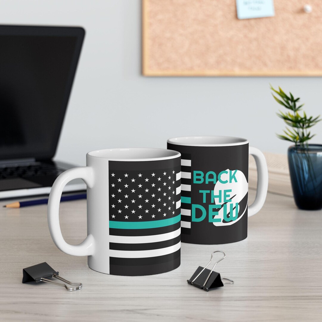 Back the Thin Dew Line Baja Blast Ceramic Mug 11oz || Funny Mug, Meme ...