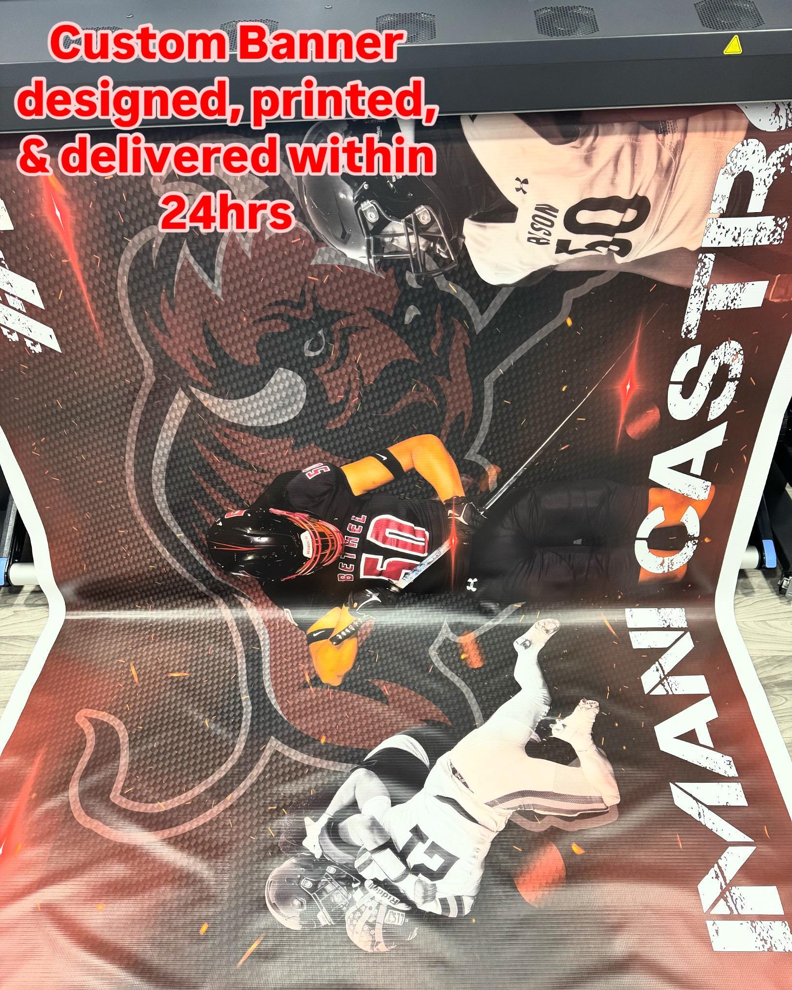 Custom Vinyl Banner, Your Custom Text/design, Any Color Image Text Logo ...