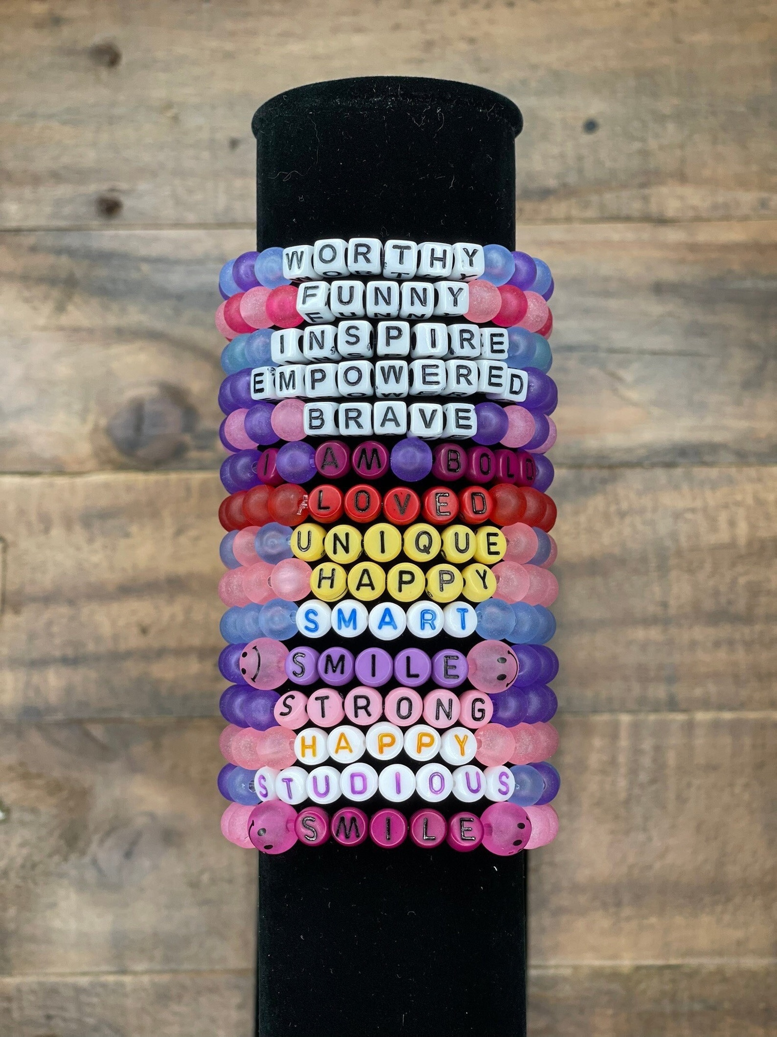 Affirmation Bracelets Affirmation Gifts Word Bracelets - Etsy