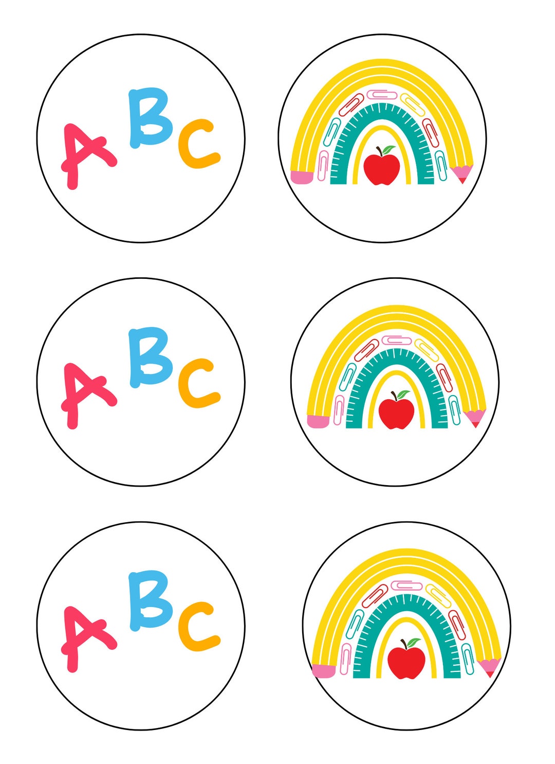 Canva Digital Edible Images Cookie Templates for Bakers, Back to School ...
