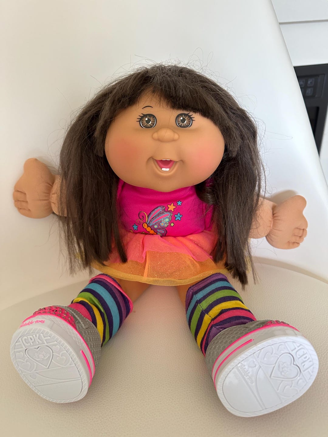 Cabbage Patch Twinkle Toes Kid - African American Girl Yellow & Pink ...