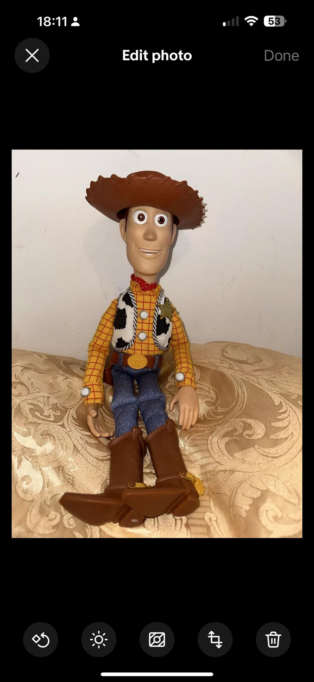 Toy Story Sherrif Woody Pull String Talking Doll Year 1995 - Etsy